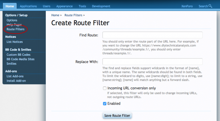 What is Route - Customize Route Filters For Better XenForo Forum Urls